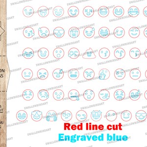 Emoji Stud Earrings Bundle SVG , Icon Stud Earrings ,laser Earrings ...