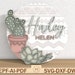 Personalized Cactus Name Sign Svg, Name Desert Sign ,kids Room Sign ...