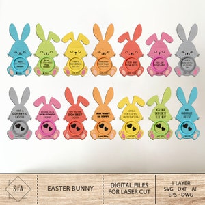 Bundle Play Doh Bunny Easter Svg, Easter Laser Cut Files ,playdoh Tags ...