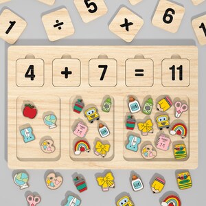 Montessori Math Toys Laser Cut File, Educational Puzzles Cutfiles ...