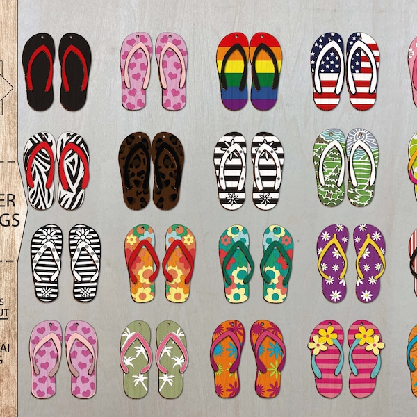 Flip Flop Pattern - Etsy