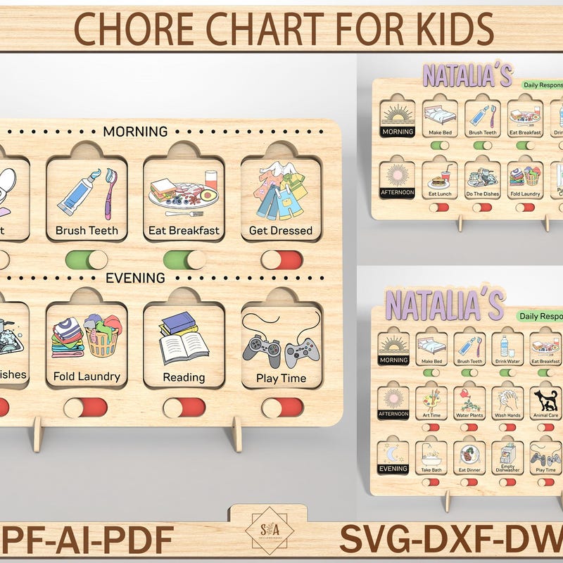 Kids Chore Cards How To - Etsy