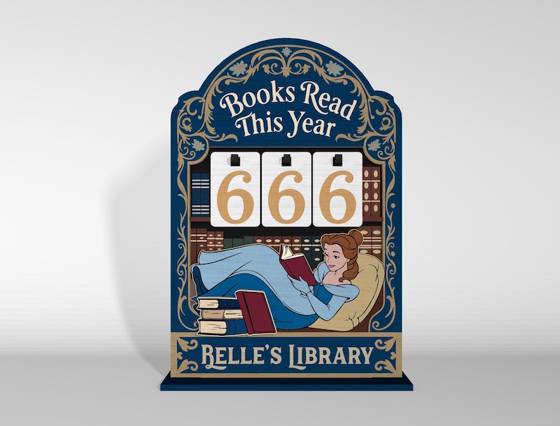 Personalized Books Read This Year Counter SVG, Reading Tracker Sign ...