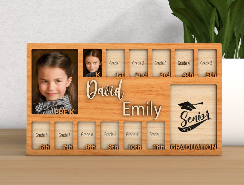 Birth Through Graduation School Picture Frames Wall Art, School Years ...