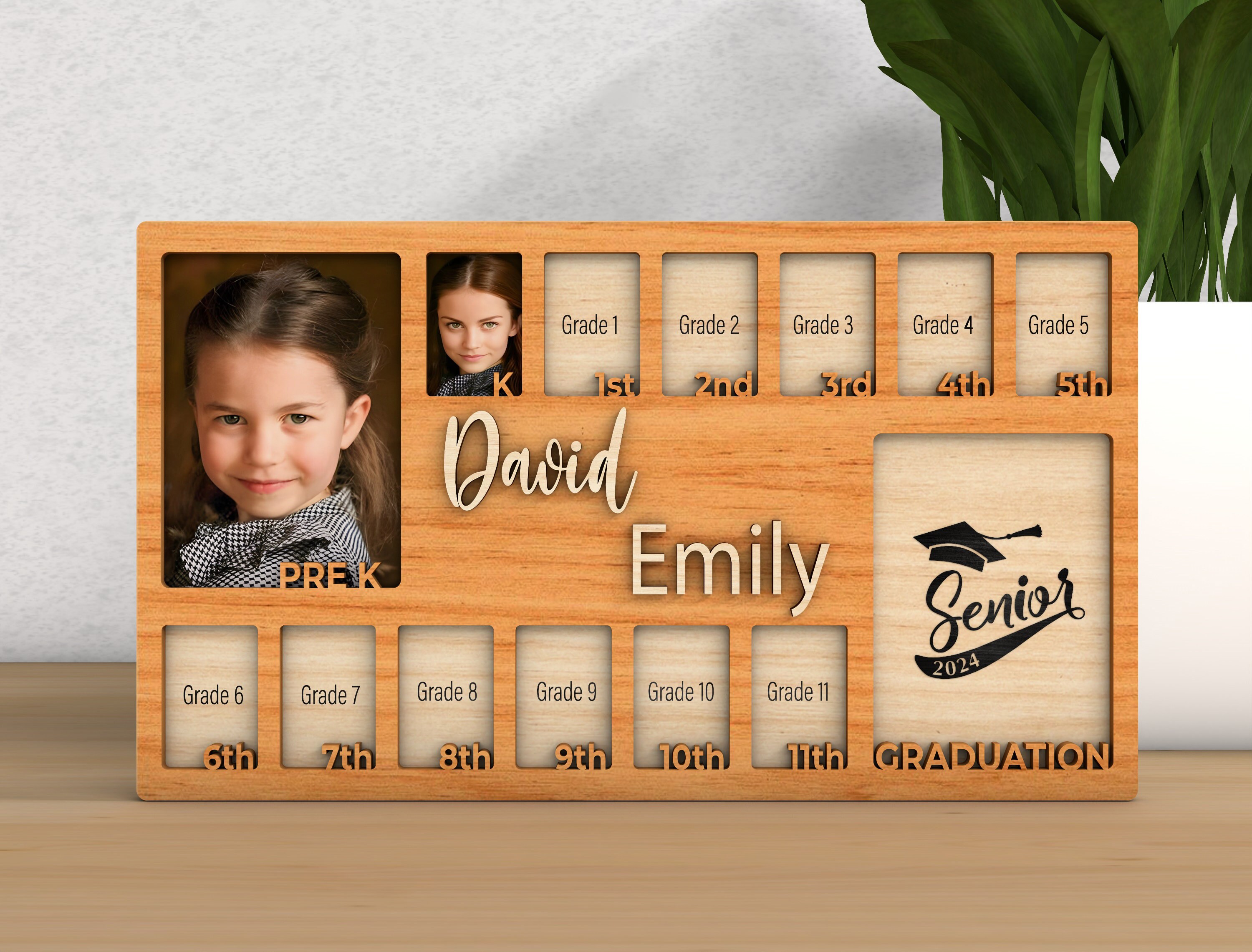 Birth Through Graduation School Picture Frames Wall Art, School Years ...