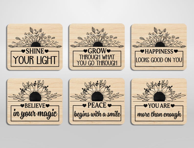 Motivational Fridge Magnet SVG, Inspirational Quote Laser Cut File ...