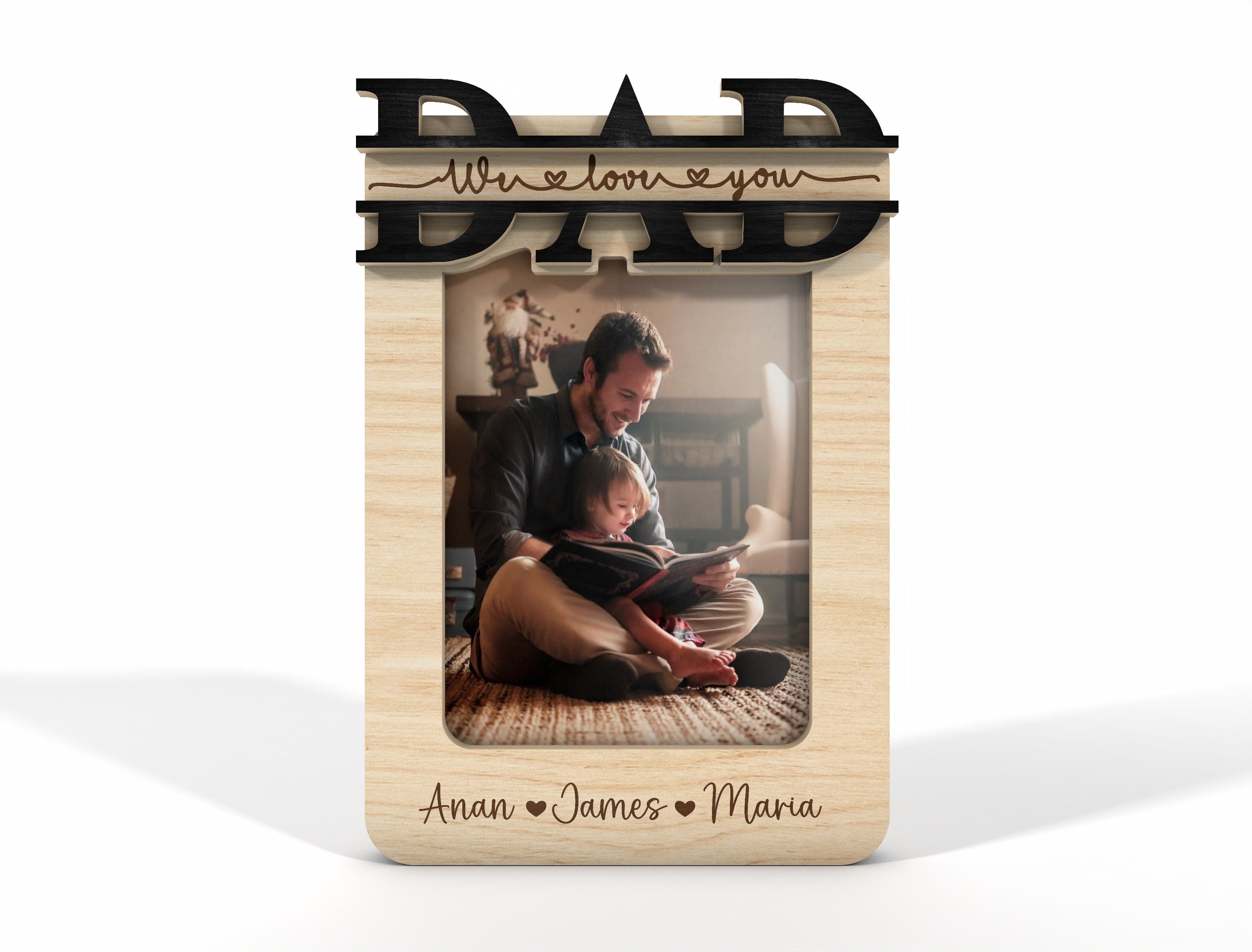 Custom Father's Day Car Visor Clip ,father's Day Fridge Magnet Photo ...