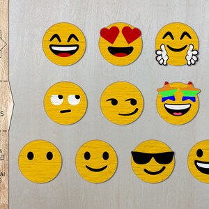 Emoji Stud Earrings Bundle SVG , Icon Stud Earrings ,laser Earrings ...