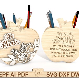 Pencil Teacher SVG Laser Cut, Teacher's Day Gift, Teacher Appreciation ...