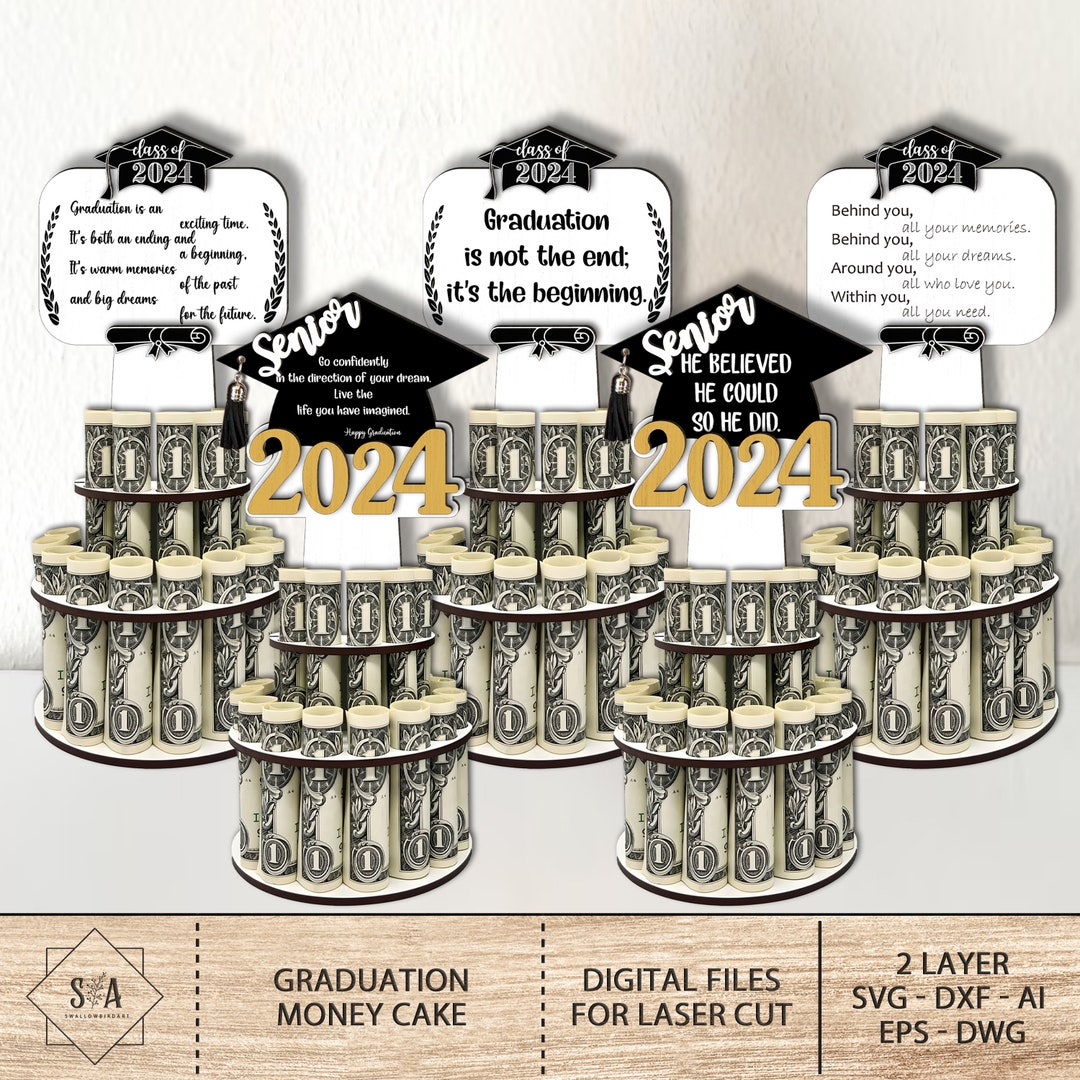 Graduation Money Holder Bundle Svg,class of 2024 Svg, Graduation Gift ...