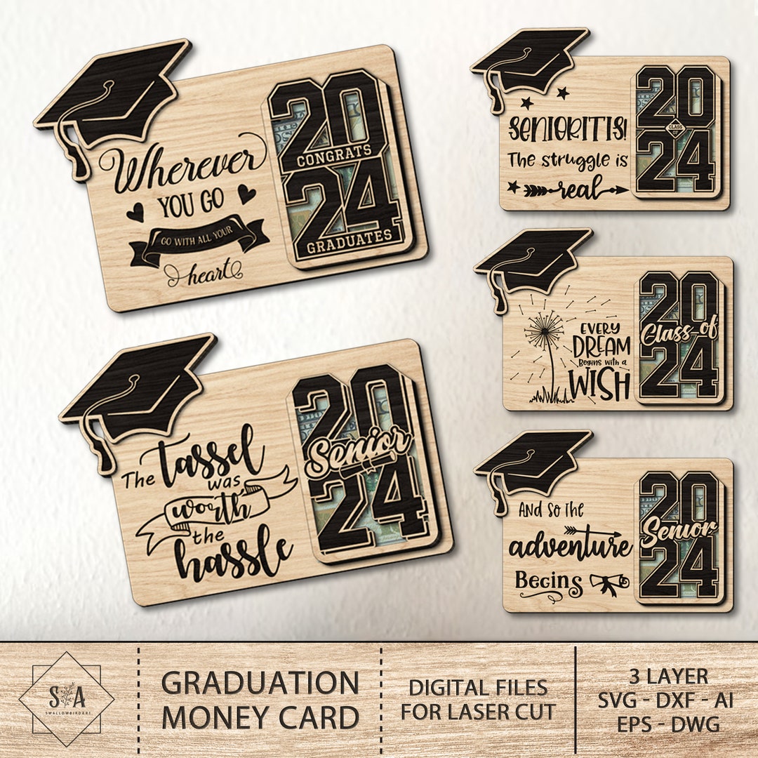 Graduation 2024 Money Holder Bundle ,graduation Congratulations Money ...