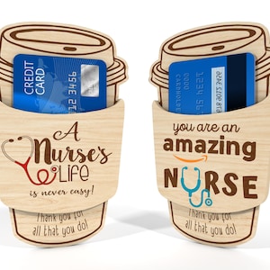Nurse Gift Card Holder Svg, Nurse Appreciation Card ,nurse Gift , Nurse ...