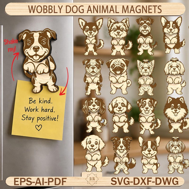 Dog Fridge Magnet Svg - Etsy