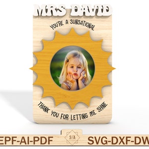 Teacher Fridge Magnet Photo Frame, Fridge Magnet Svg,teacher ...