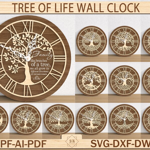 Tree Clock - Etsy