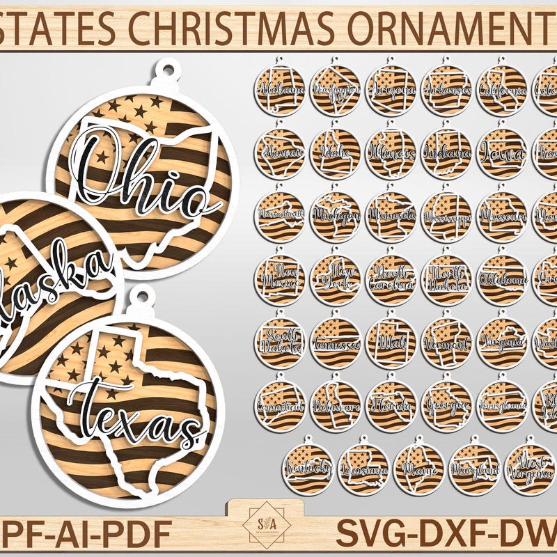 Wood Burned States - Etsy