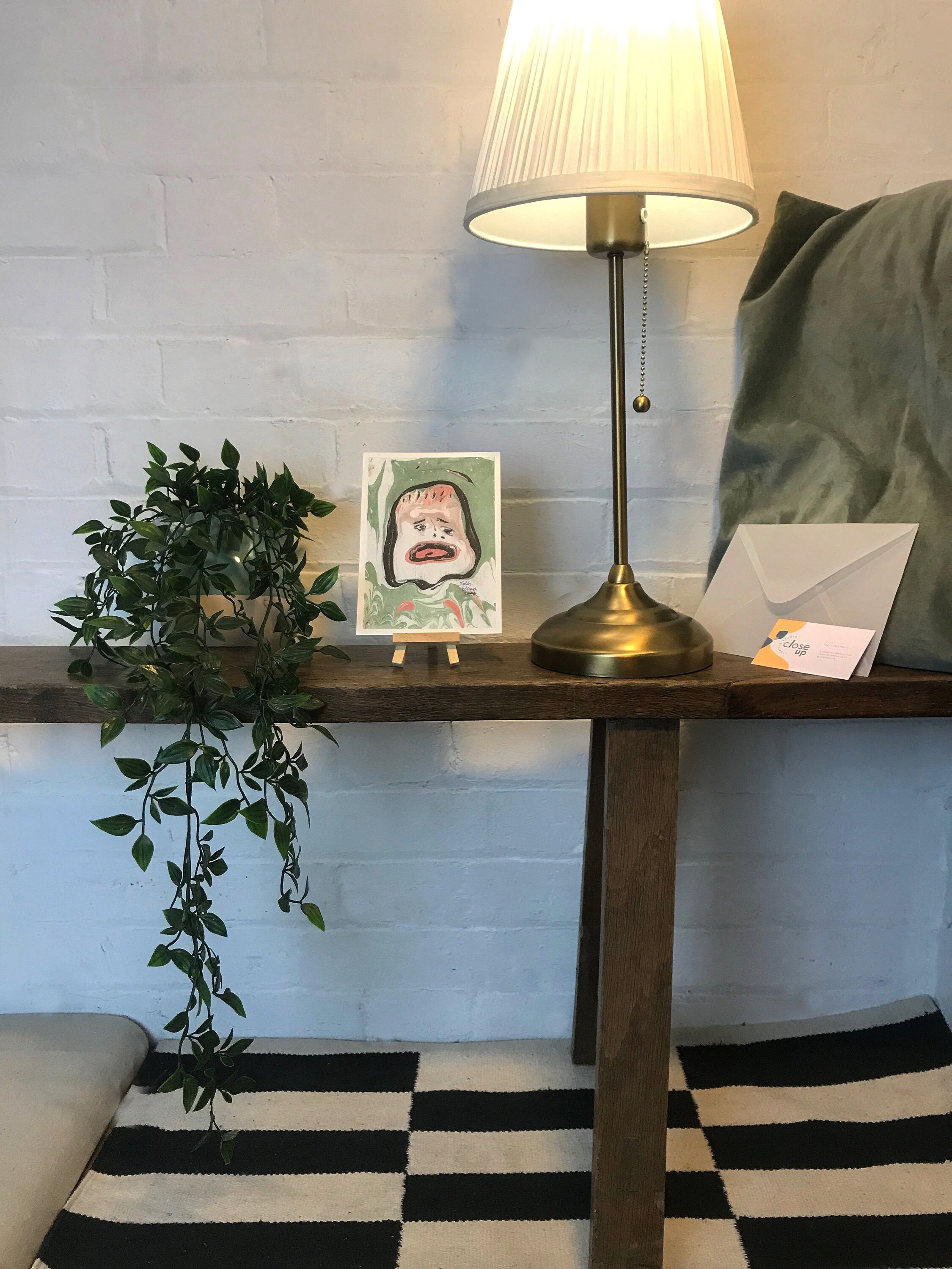 Art Print - 'crying Baby Man' Traditional Turkish Marbling Abstract ...