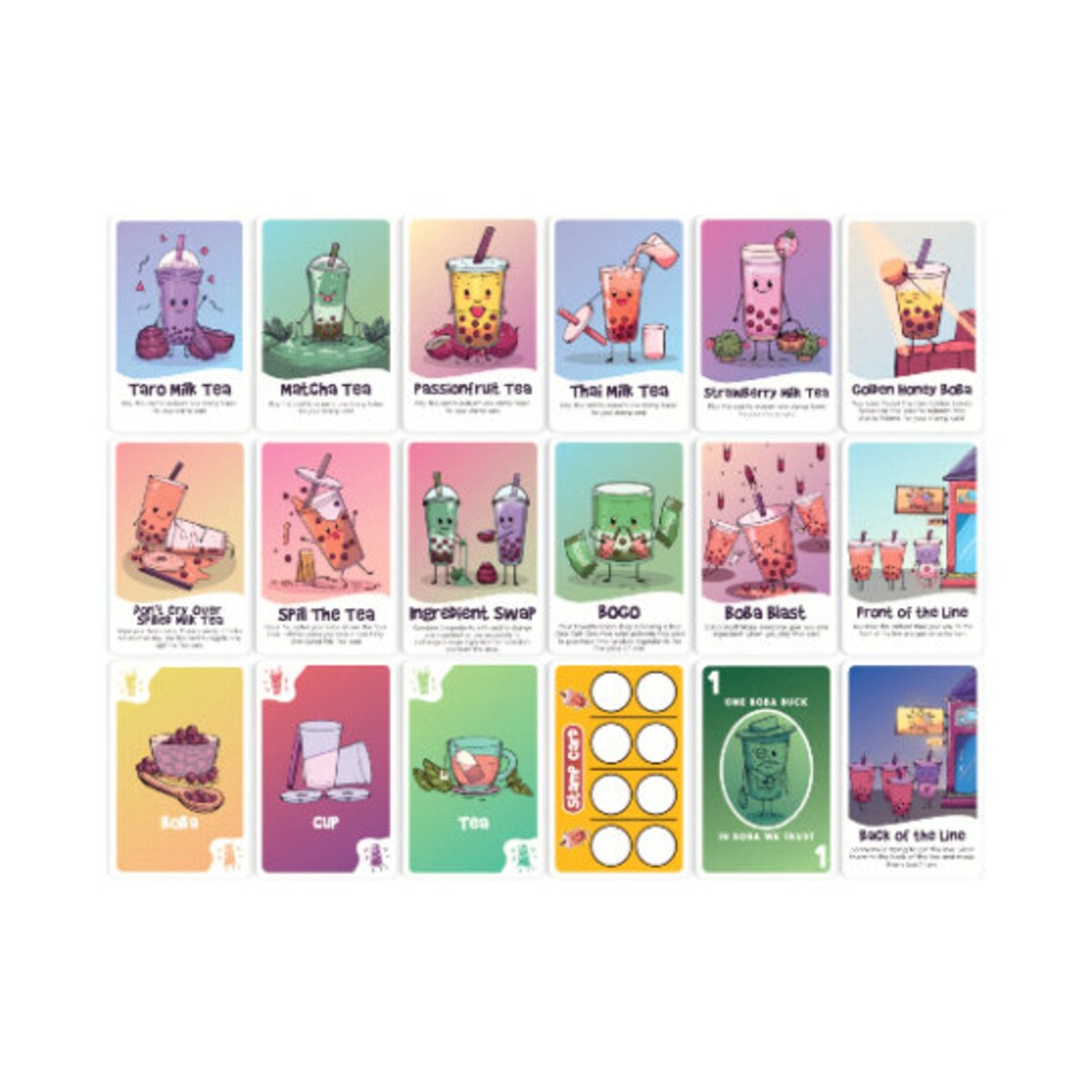 Boba Blast! the Card Game for Boba Lovers BOGO Bundle | Boba Tea Themed ...