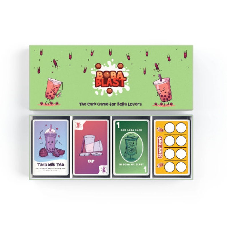 Boba Blast! the Card Game for Boba Lovers BOGO Bundle | Boba Tea Themed ...