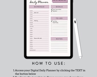 Digital Daily Planner - Etsy