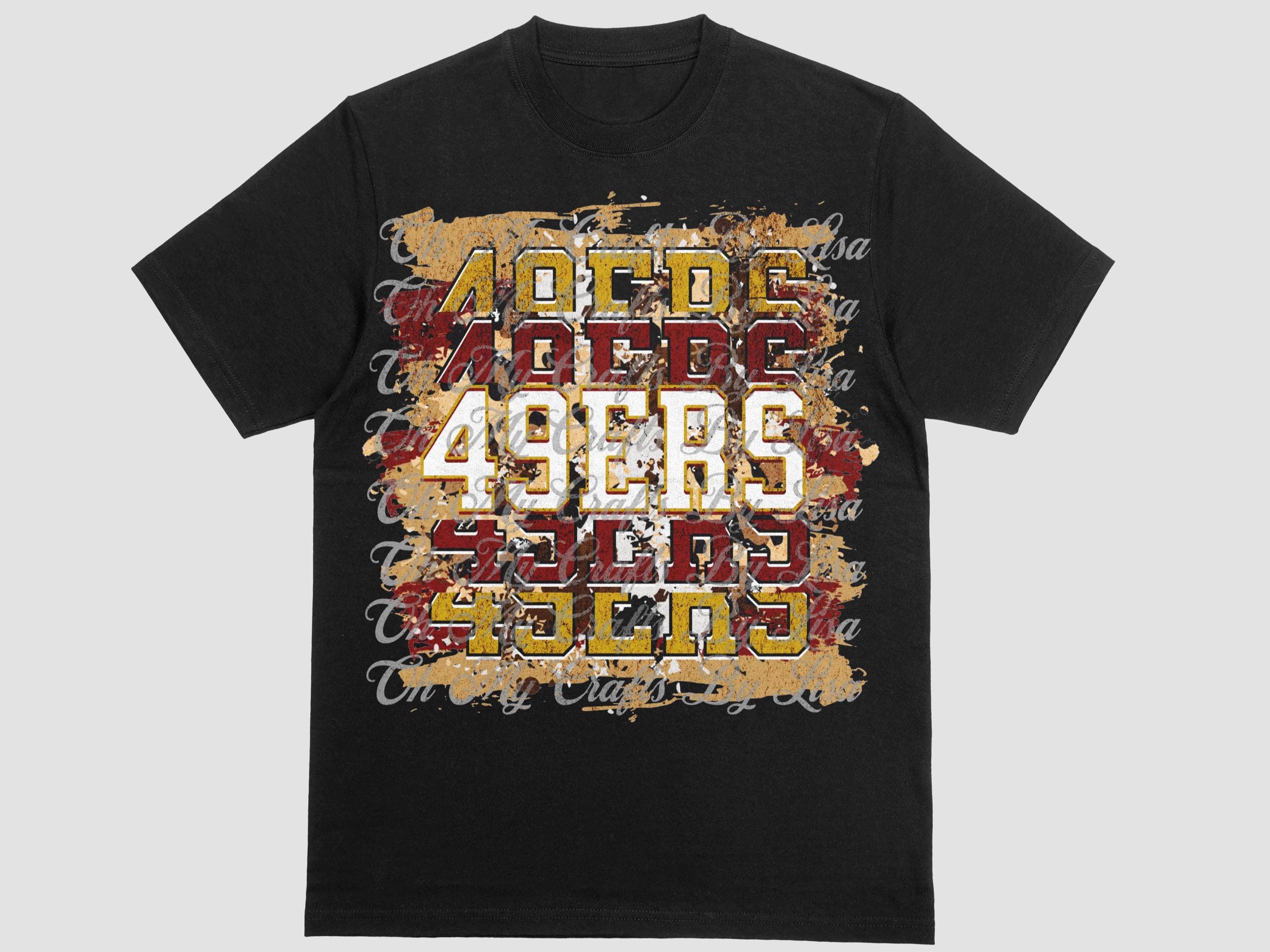 49ERS Stacked Distressed Png, Football Season Image, Digital Download ...