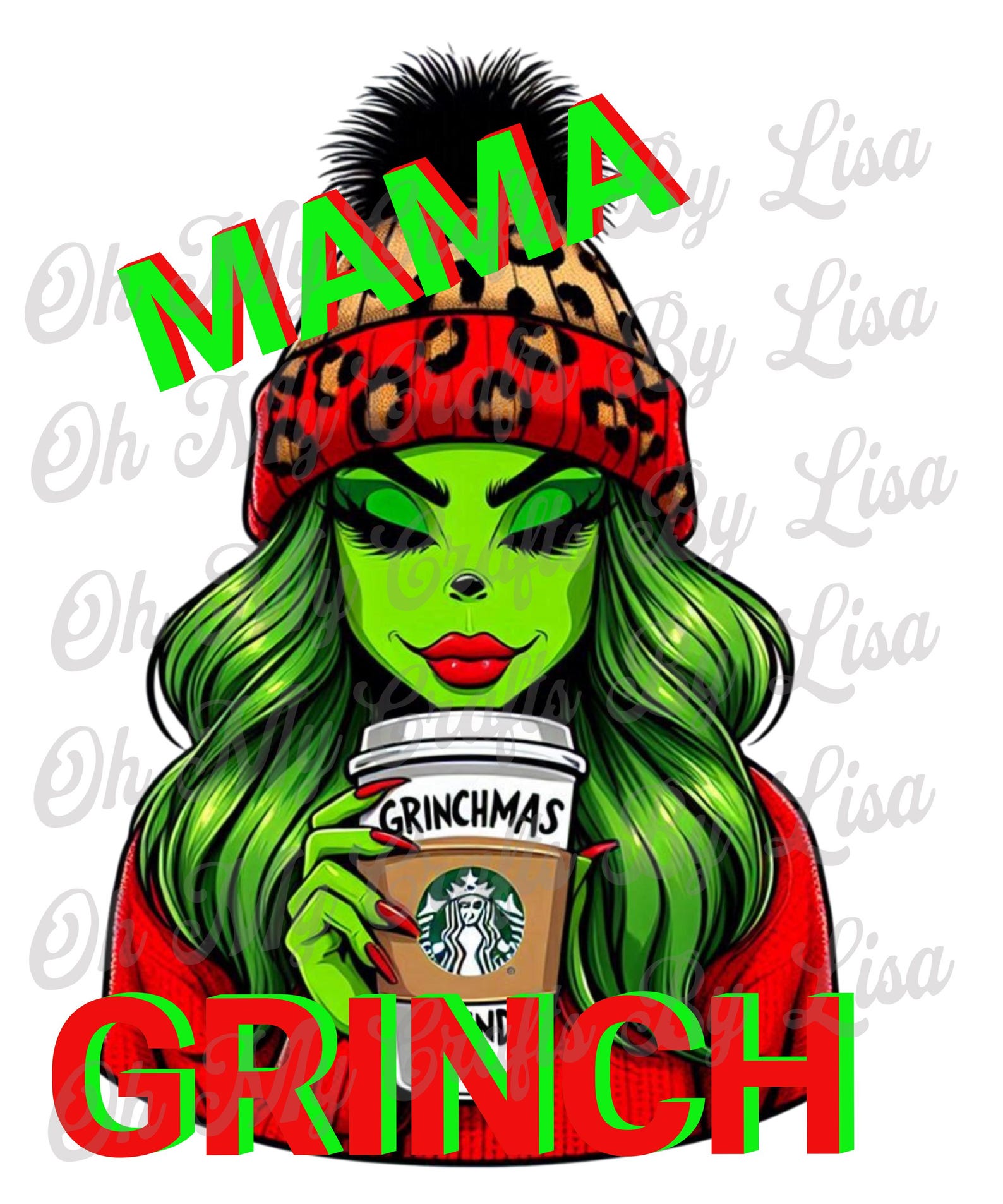 Christmas Mama Grinch Png, Female Grinch Png, Instant Download - Etsy