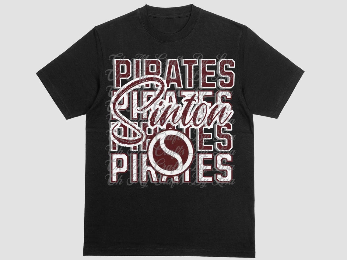 Sinton Pirates Stacked Bundle Png, 2 Digital Design Files, Pirates Png ...