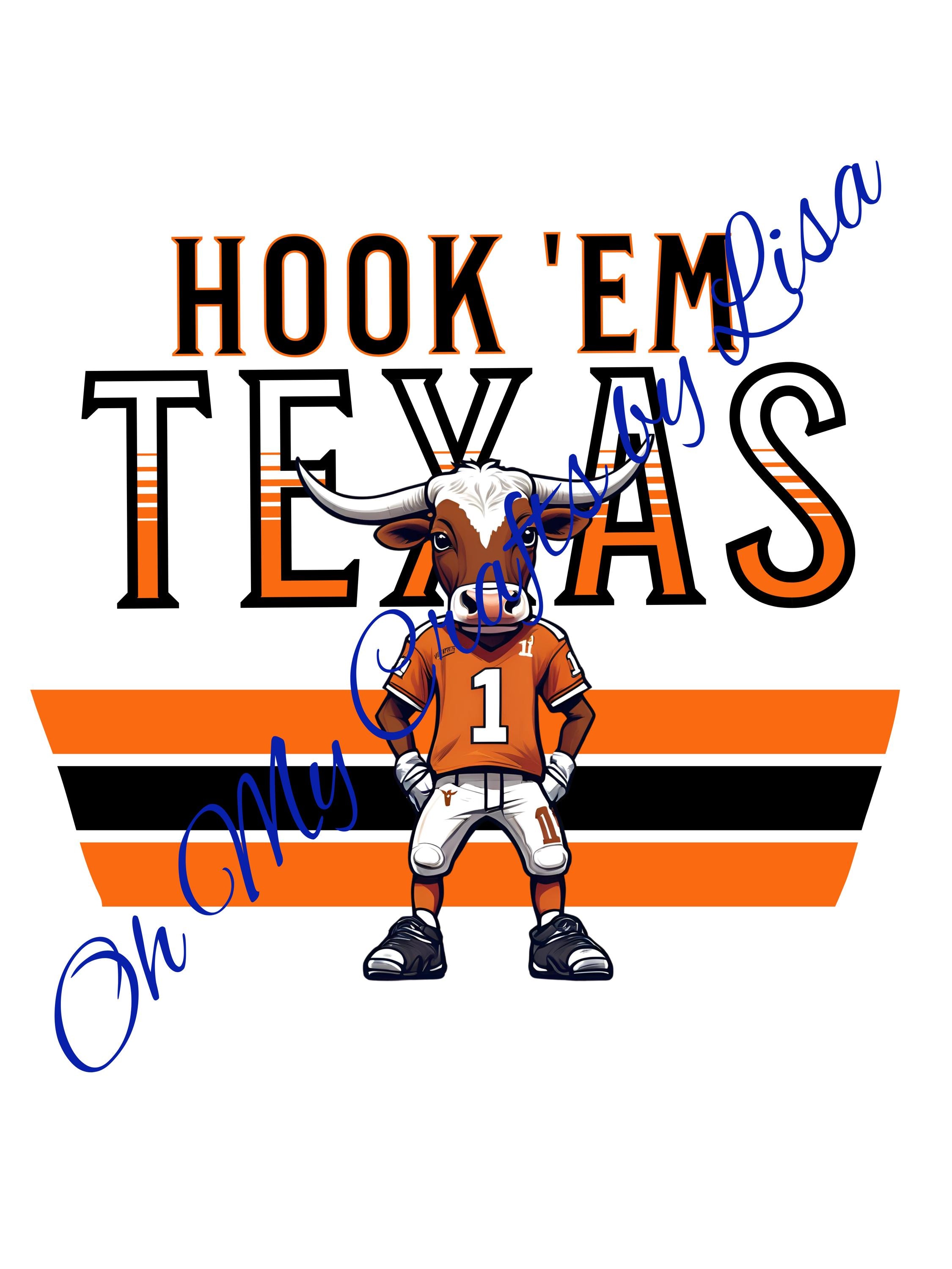 Hook Em Texas Png, Texas Longhorns Png, Texas Football Png - Etsy