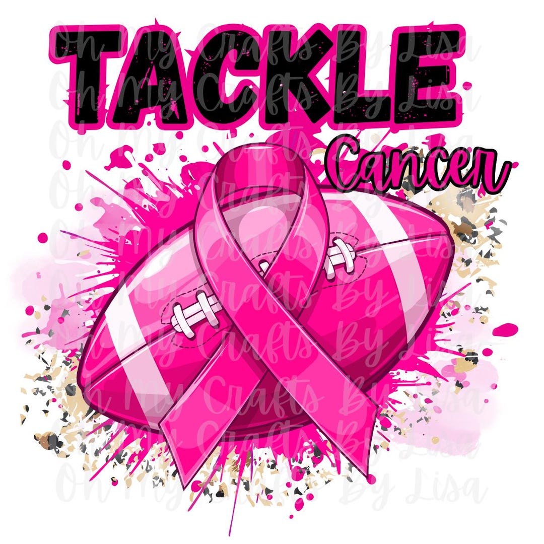 Tackle Cancer Png, Breast Cancer Awareness Month Bundle, Football ...