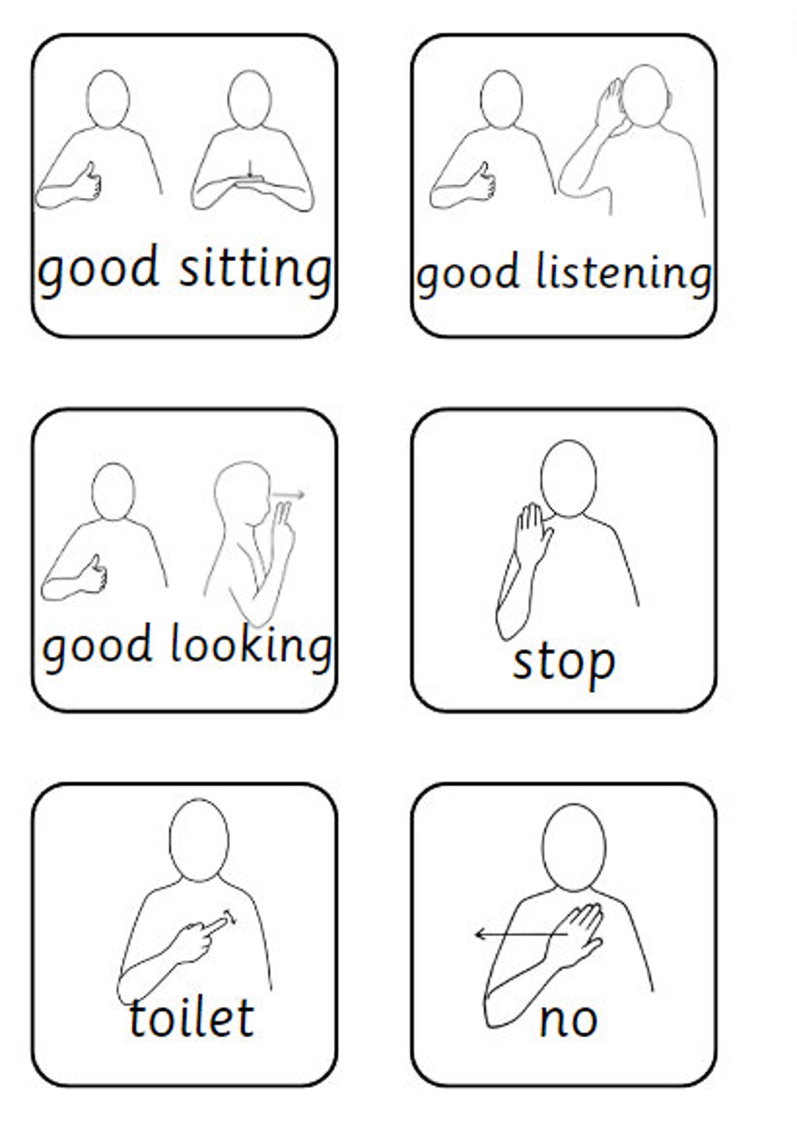 Makaton Visual Cards for Lanyard - Etsy
