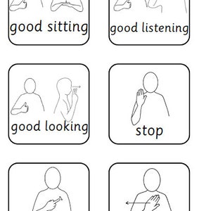 Makaton Visual Cards for Lanyard - Etsy