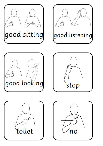Makaton Visual Cards for Lanyard - Etsy