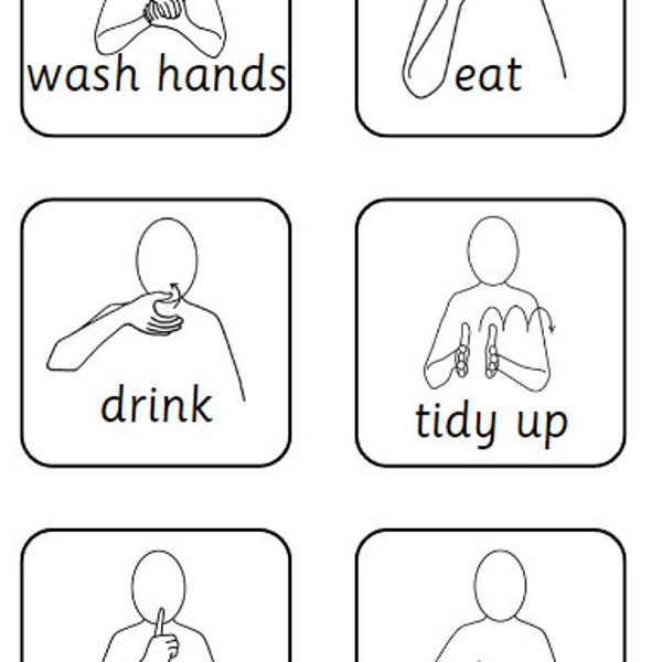 Makaton Lanyard Cards - Etsy UK