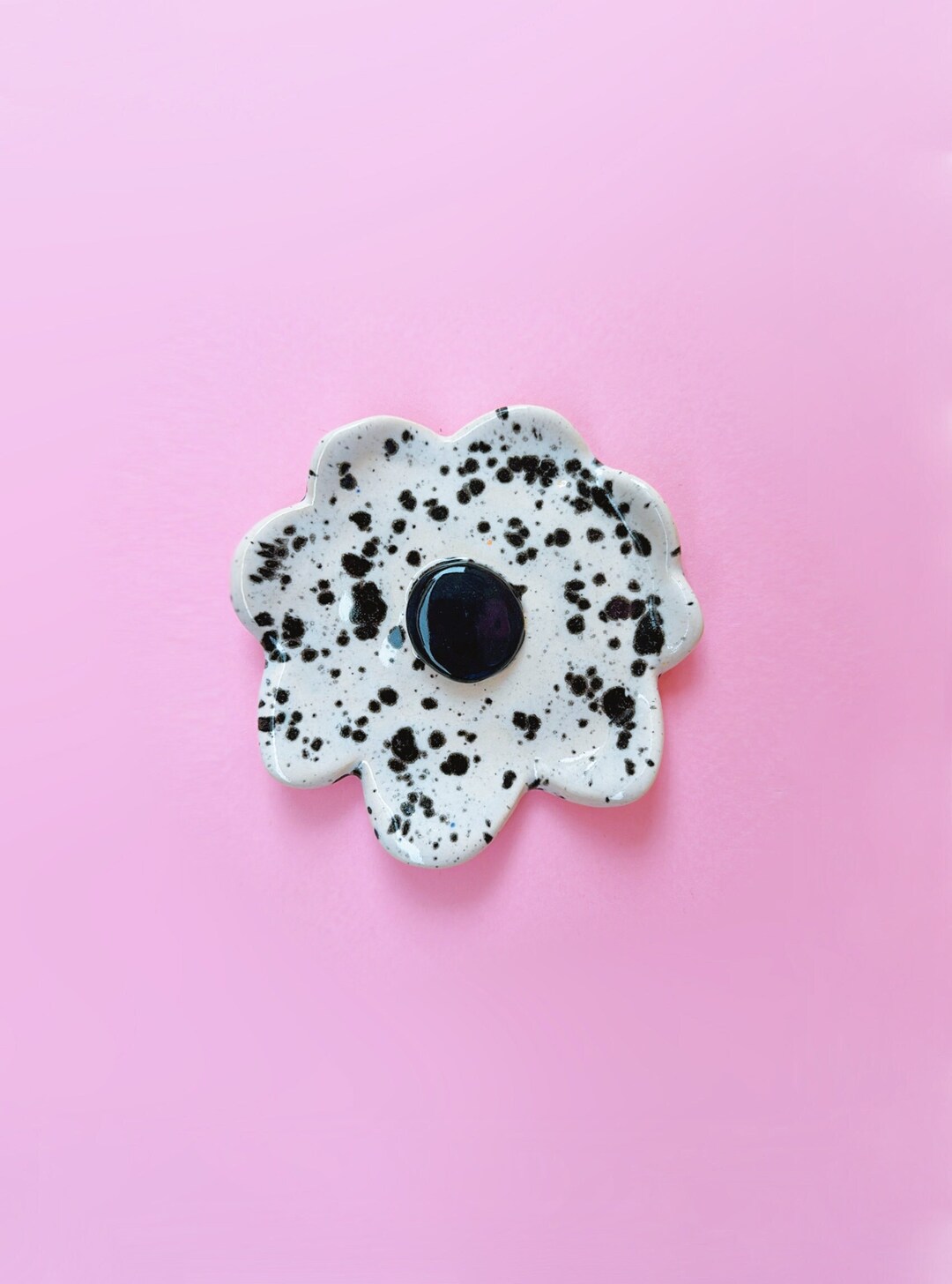 Handmade Ceramic Flower Dish: Jewelry Plate, Spoon Rest, Wall Decor - Etsy