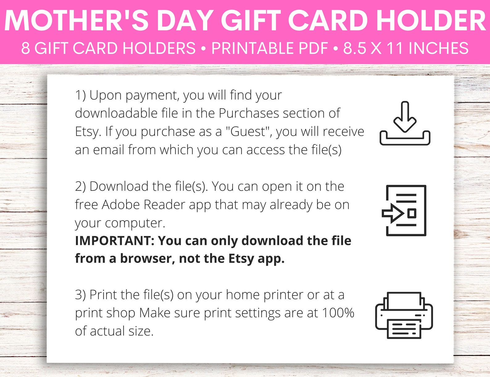 Mother's Day Coffee Gift Card Holder | Mom's Day Gift | Thank You ...