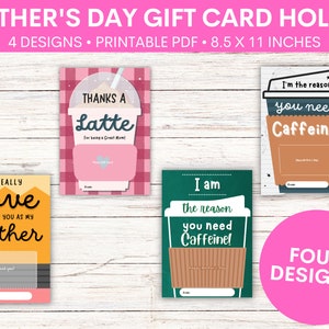 Mother's Day Coffee Gift Card Holder | Mom's Day Gift | Thank You ...
