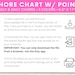Kids Chore Chart With Point System | Children's Allowance Tracker ...