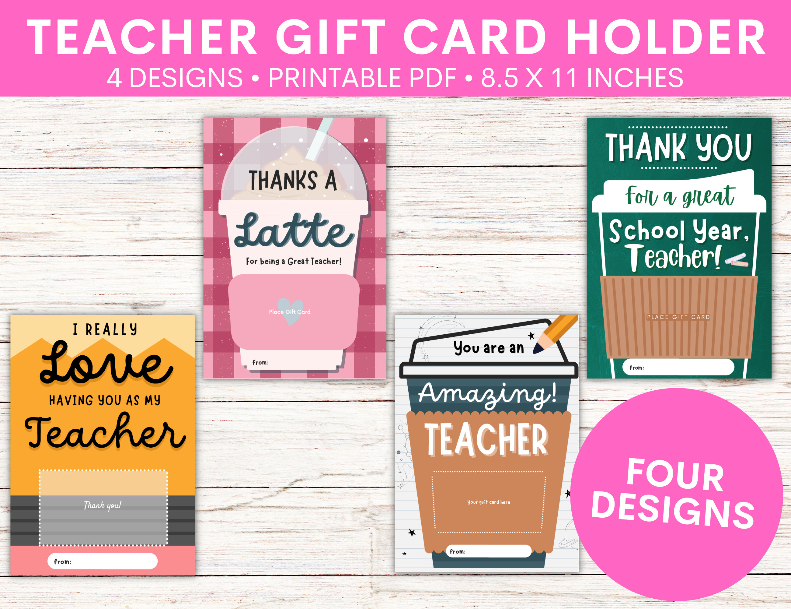 Teacher Gift Card Holder | Teacher Appreciation Day Gift | Thank You ...