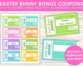 Kids Reward Gift Coupons Printable Childrens Voucher | Etsy