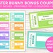 Easter Kids Reward Gift Coupons | Printable | Children’s Voucher ...
