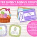 Easter Kids Reward Gift Coupons | Printable | Children’s Voucher ...