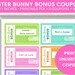 Easter Kids Reward Gift Coupons | Printable | Children’s Voucher ...