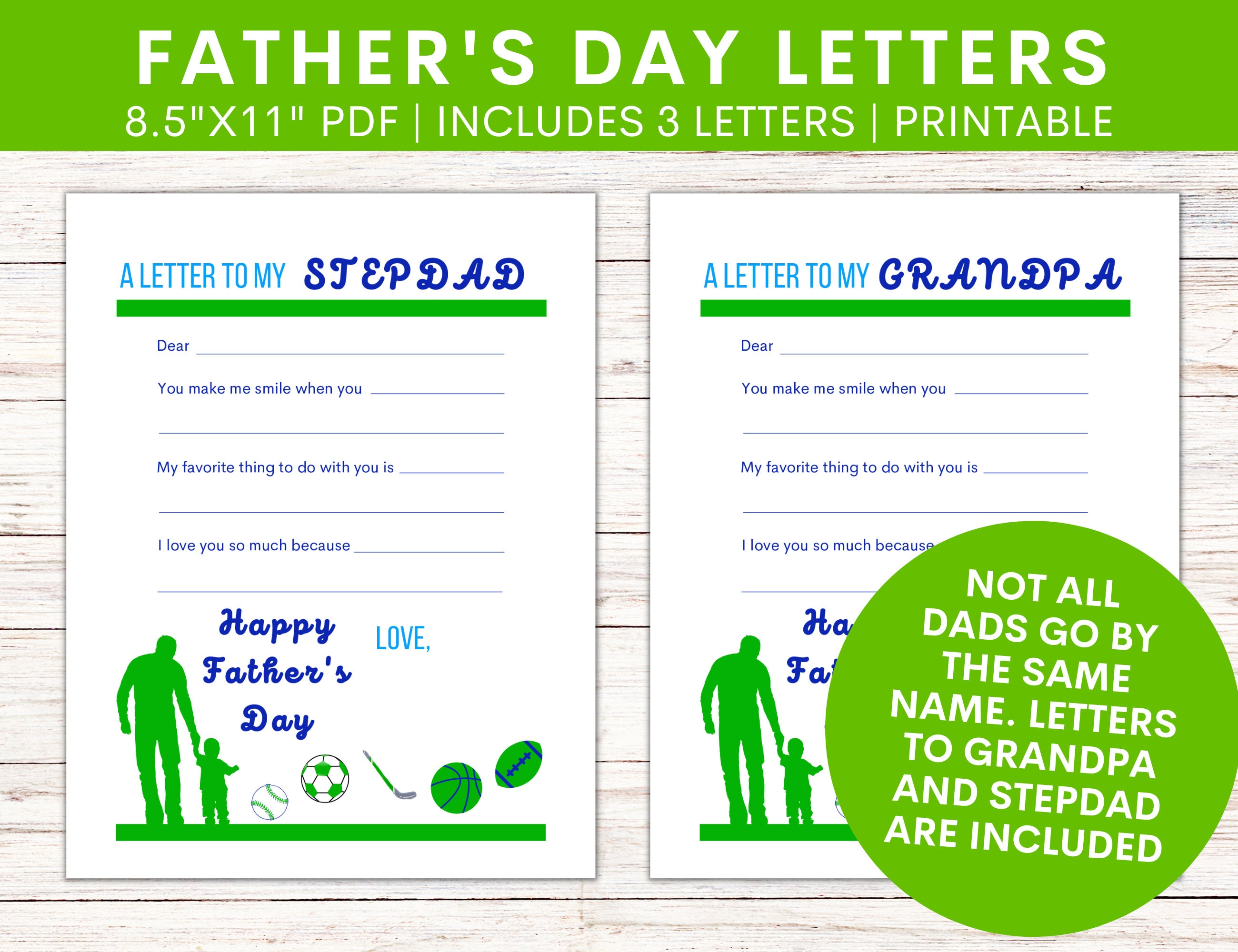 Father's Day Letter | Stepdad Letter | Grandpa Letter | Father's Day ...