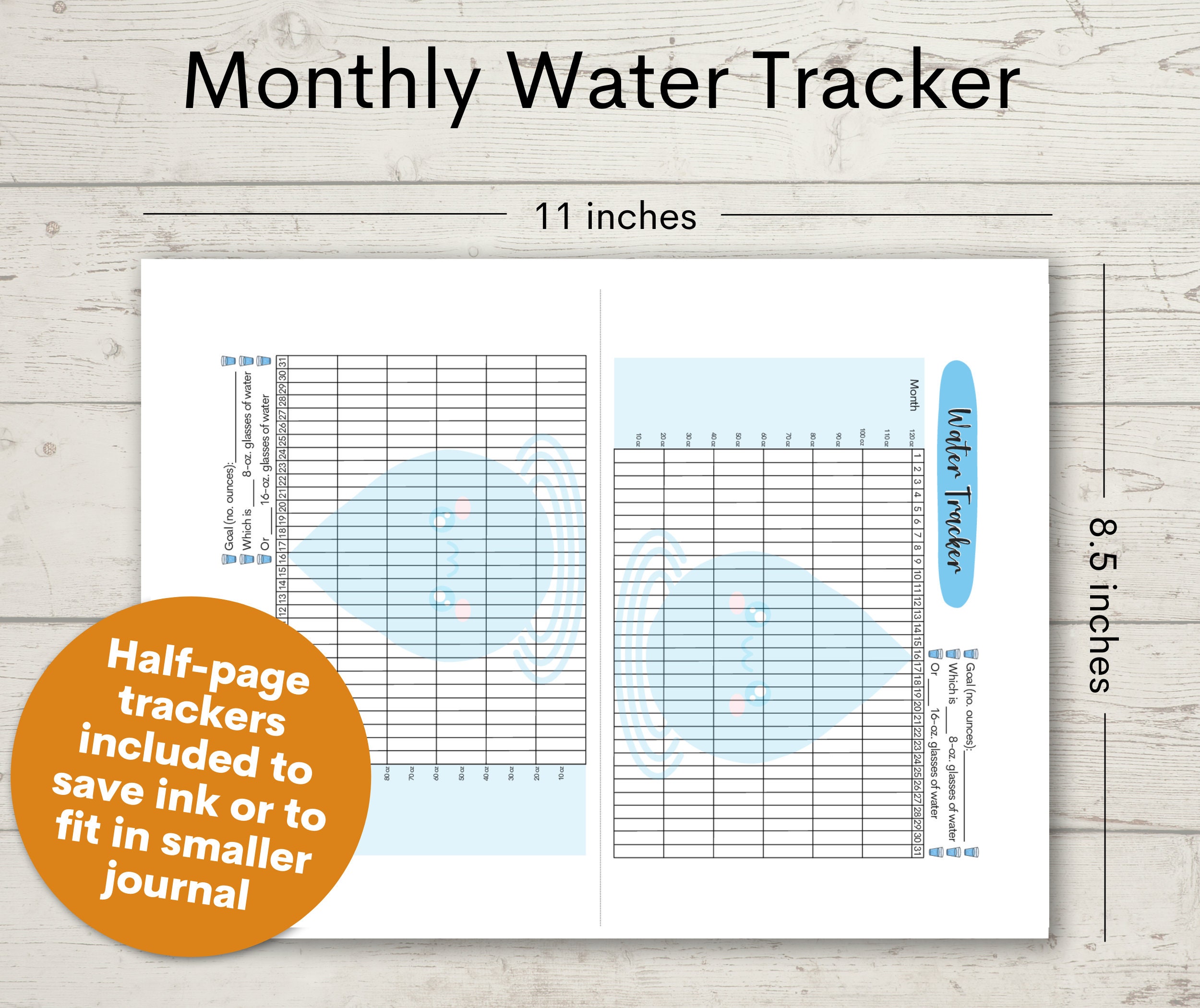 Colorful Water Tracker | Printable | Instant Download | Daily | Weekly ...