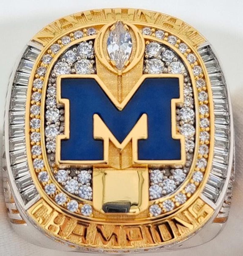 Michigan Wolverines 2023 National Championship Ring ~ High Quality - Etsy