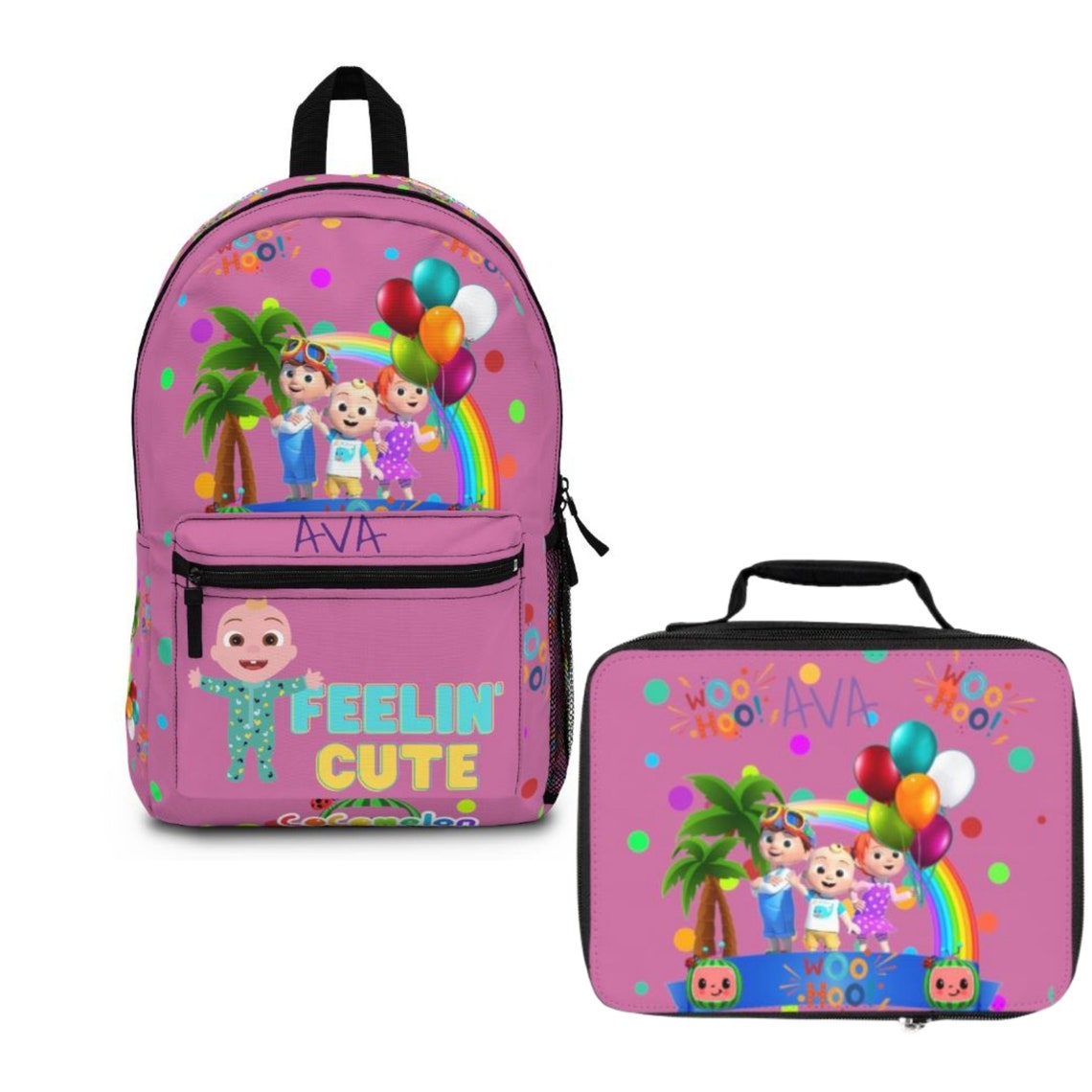 Cocomelon Birthday Gift Backpack Lunch Box Set Jjyoyo - Etsy