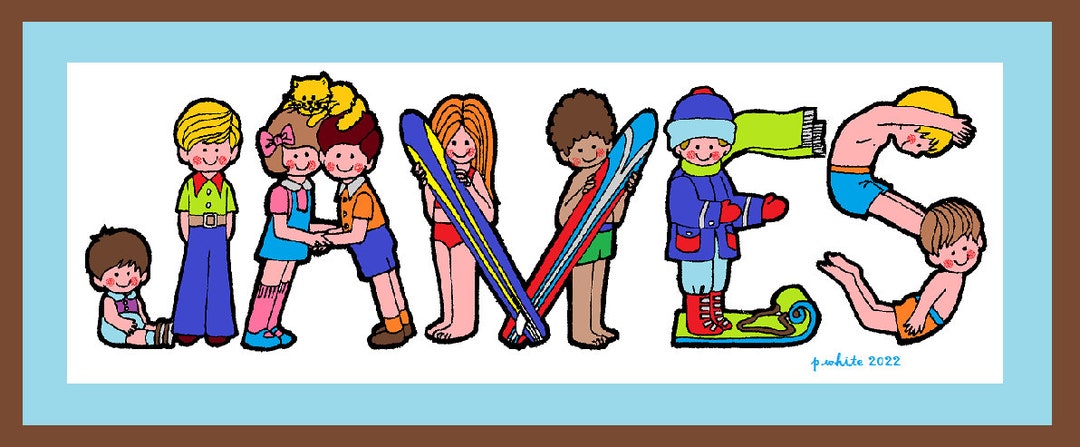 Personalized Kids Names Custom Colors Wall & Room Decor - Etsy