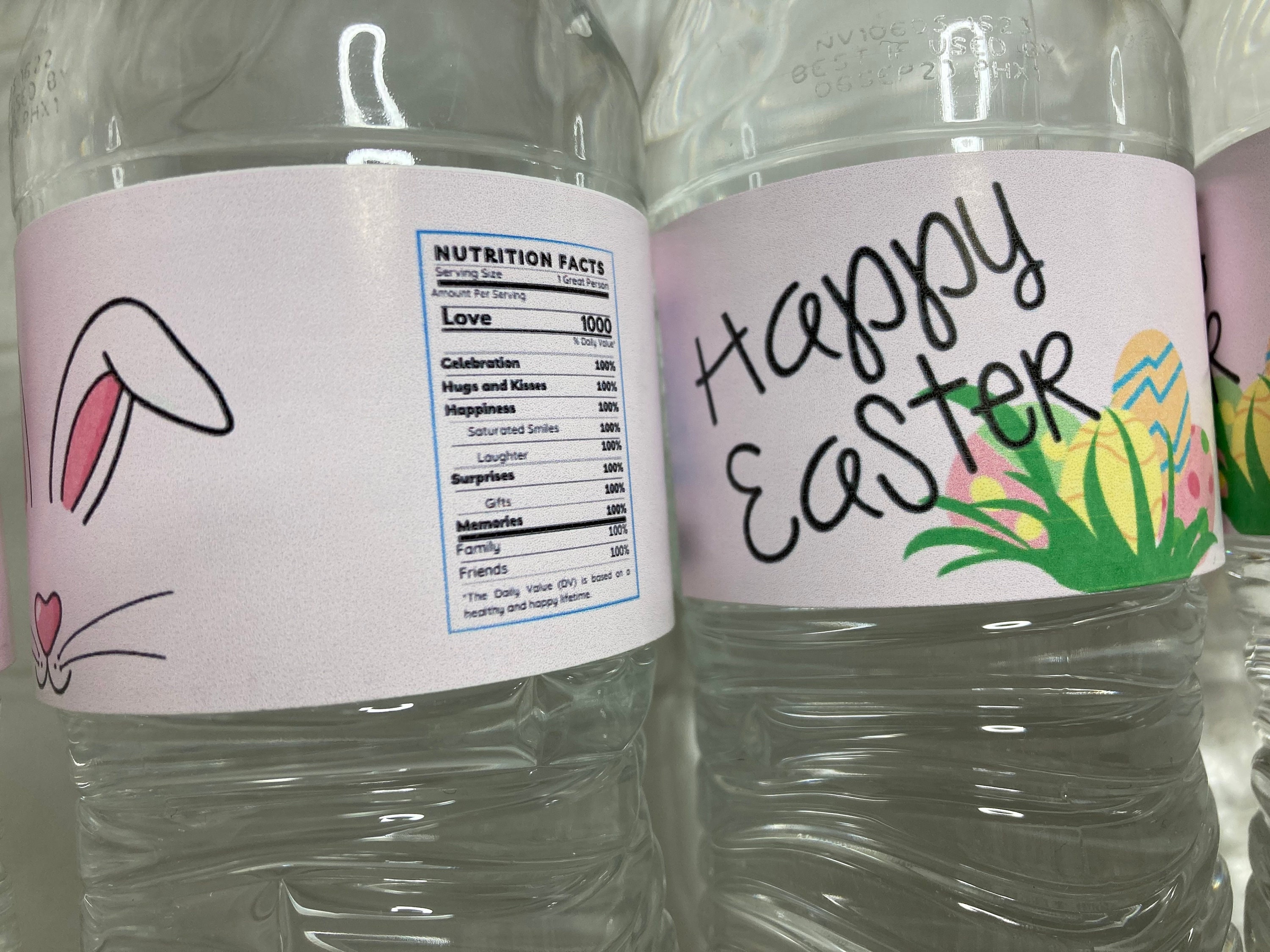Easter Water Bottle Labels, Printable Labels, Party Decor, Digital ...