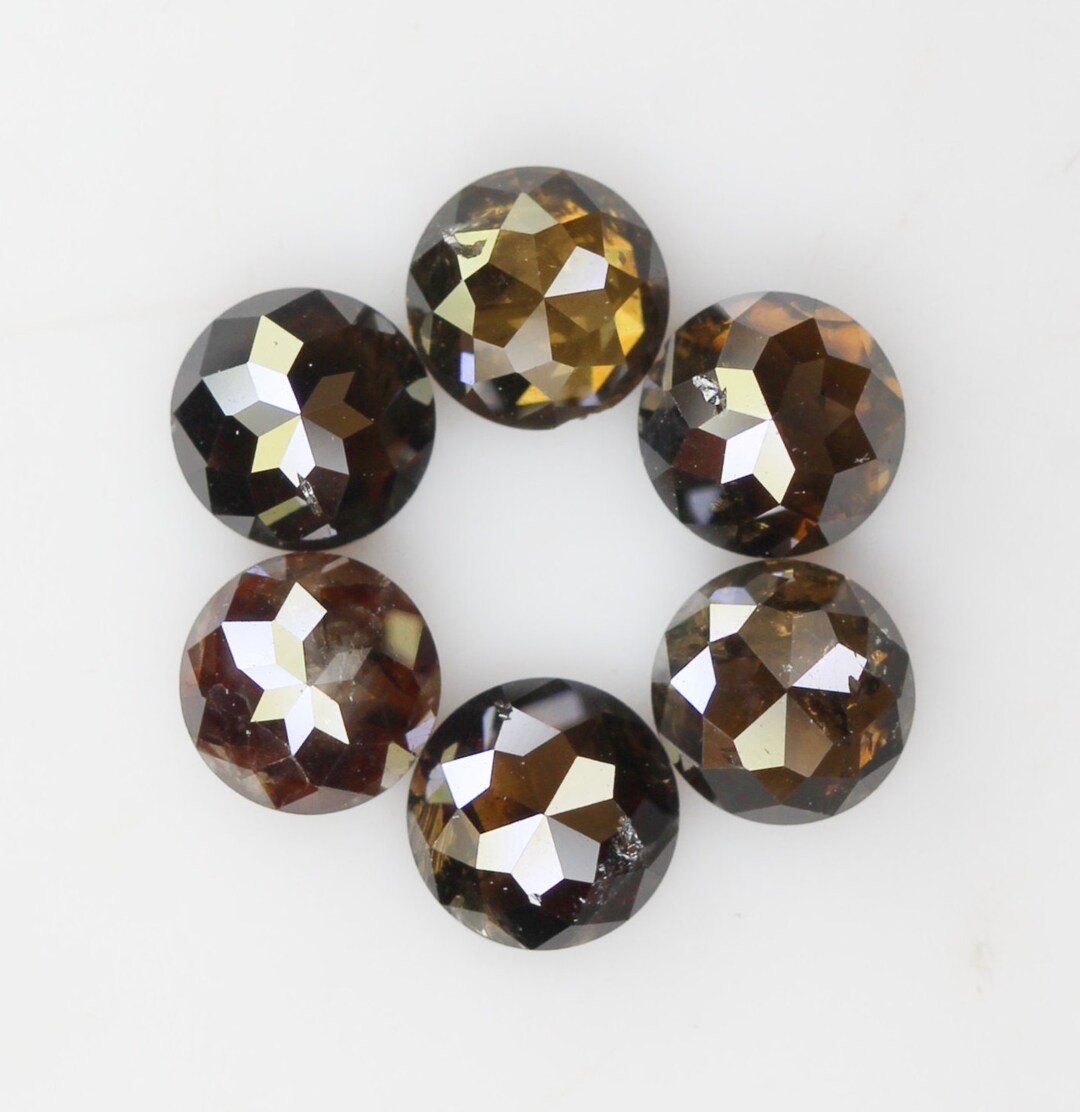 1.96 CT 4.10 MM Natural Loose Rose Cut Brown Color Diamond Rose Cut ...
