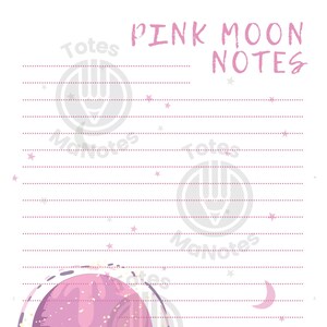 12 Printable PDF Full Moon Notes - Etsy